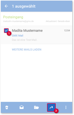 E-Mail in der GMX Mail App für Android beantworten - GMX Hilfe