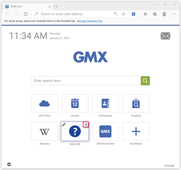 Personalizing GMX Start for Edge - GMX Support